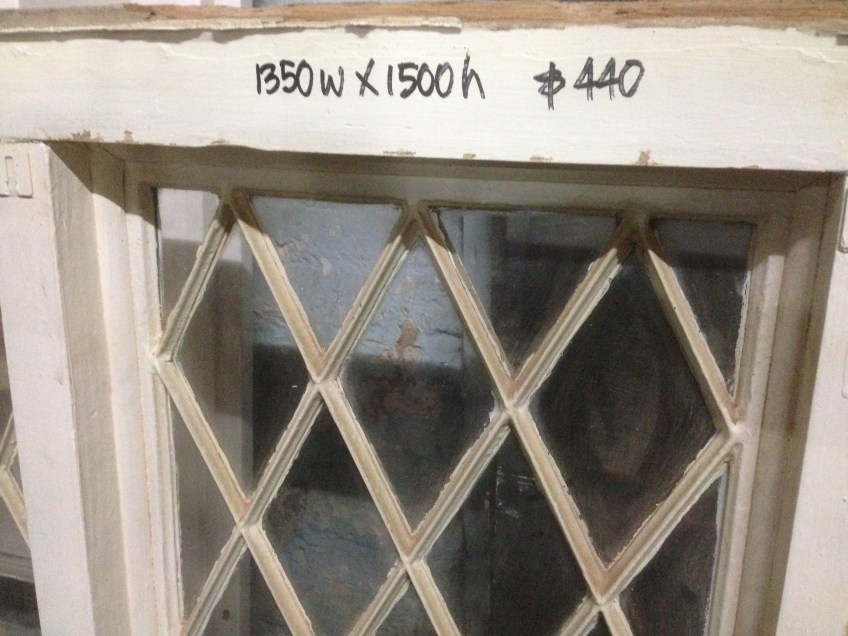Lattice window frame 3 panel 1350w x 1500h $440 inc gst | Federation ...