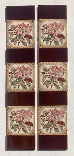 Porteous Tiles NZ, floral print with border in style of Aesthetic ...