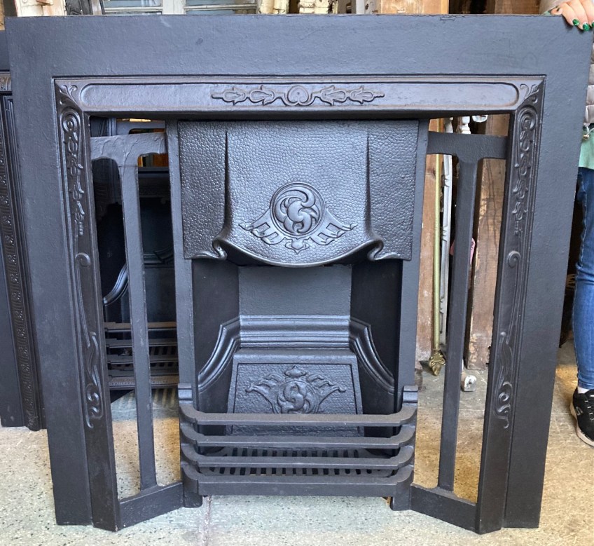Original 1920s #50 cast iron fire insert, 965 x 965 (F134) $765 plus ...